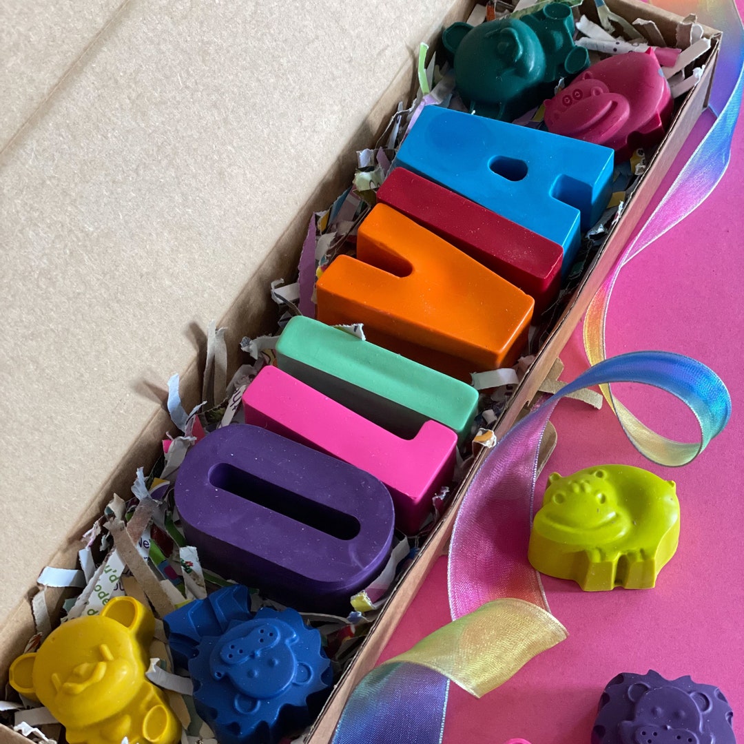 Chunky Alphabet Wax Crayons - Etsy