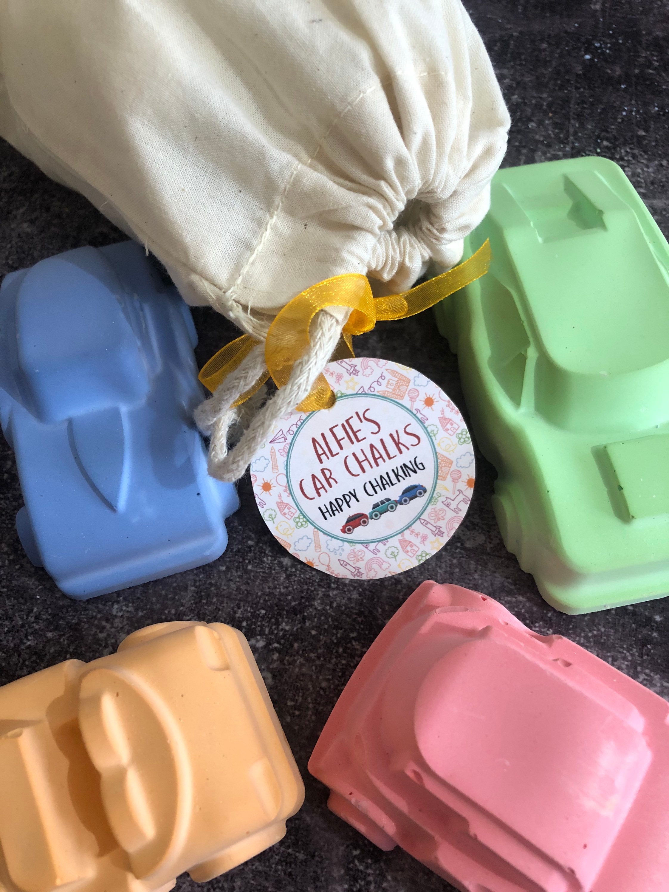 Super Chunky Car Chalks hand made and personalised for | Etsy