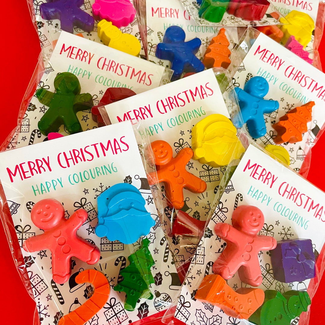 Christmas Shapes Wax Crayons Packet - Etsy UK