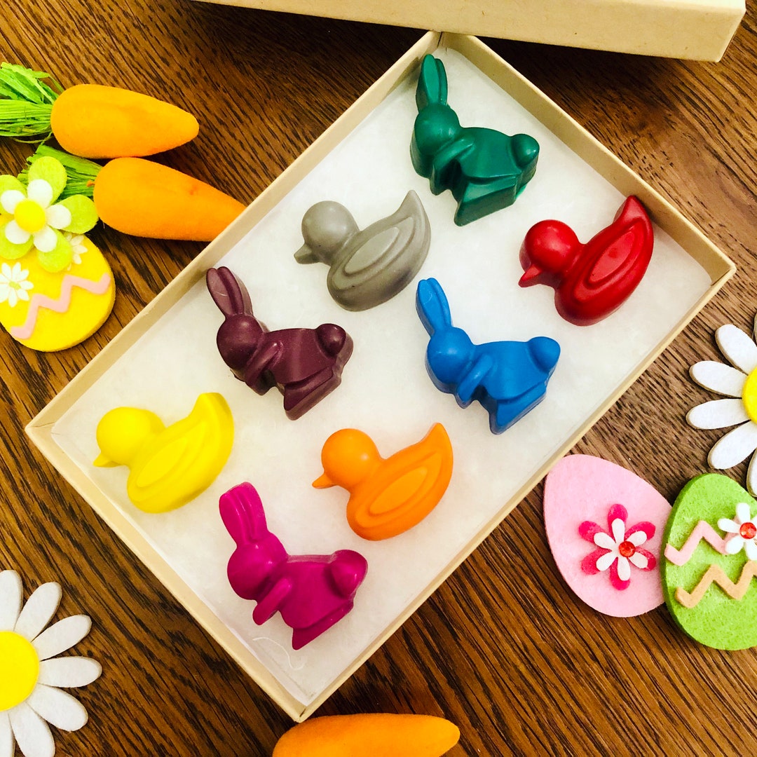 Bunnies & Ducks Hand Poured Wax Crayons - Etsy.de