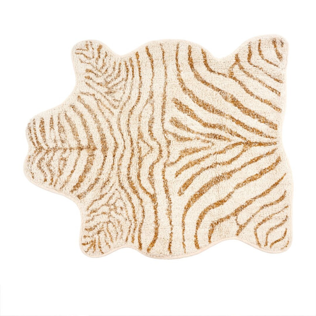 Zebra Tufted Rug-gold - Etsy
