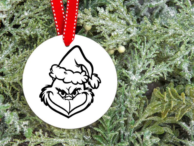 Layered Grinch Face Santa Hat Christmas Svg, Grinch Svg, Holiday Png ...