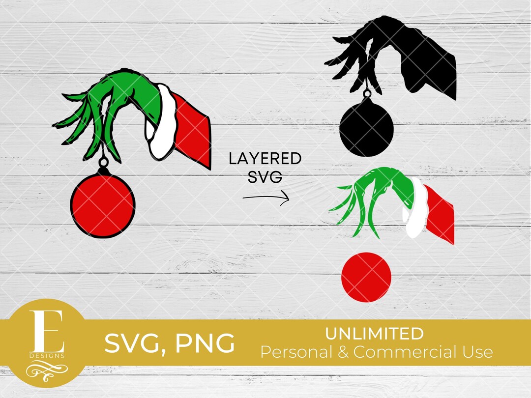 Grinch Hand Holding Christmas Ornament Svg Bundle, Days Till Christmas ...