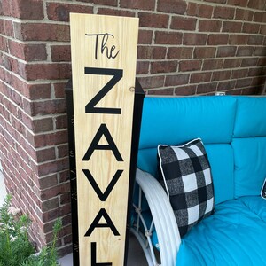 Last Name Natural Porch Sign| Personalized Family Name Sign| Family ...
