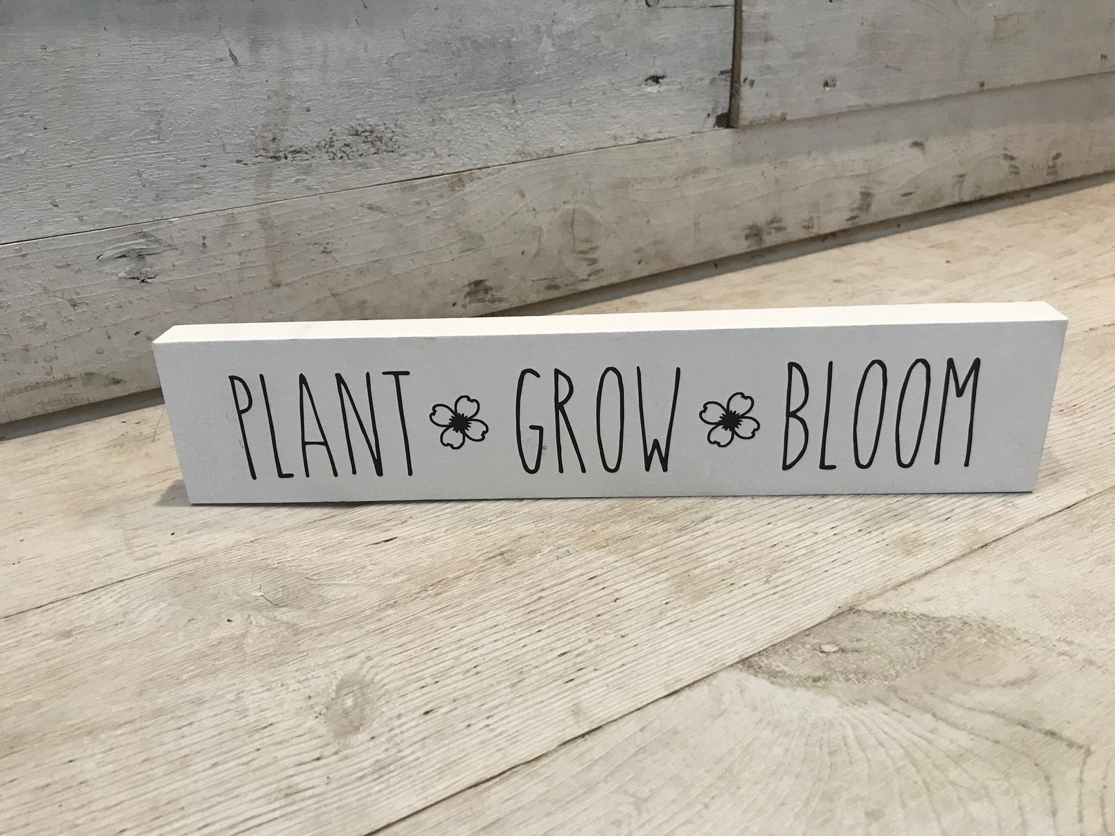 Plant Grow Bloom Sign L Garden Sign L Outdoor Sign L Spring | Etsy
