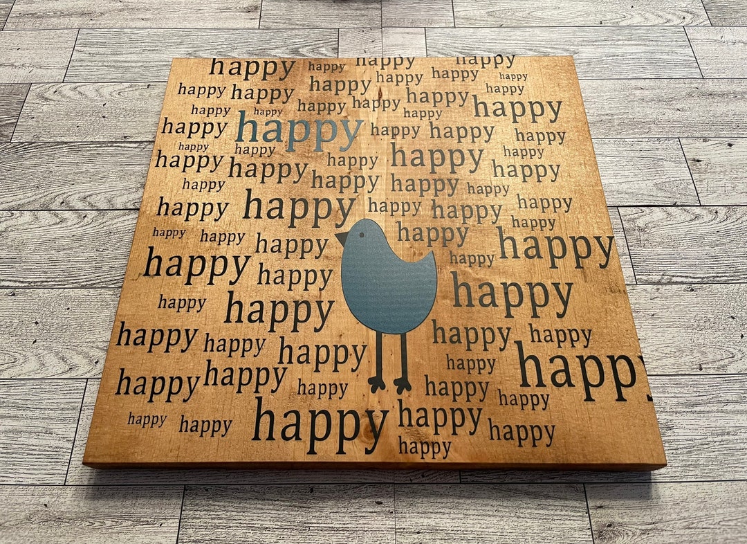 Happy Sign Happy Word Art Happy Sign With Custom Color Word and ...