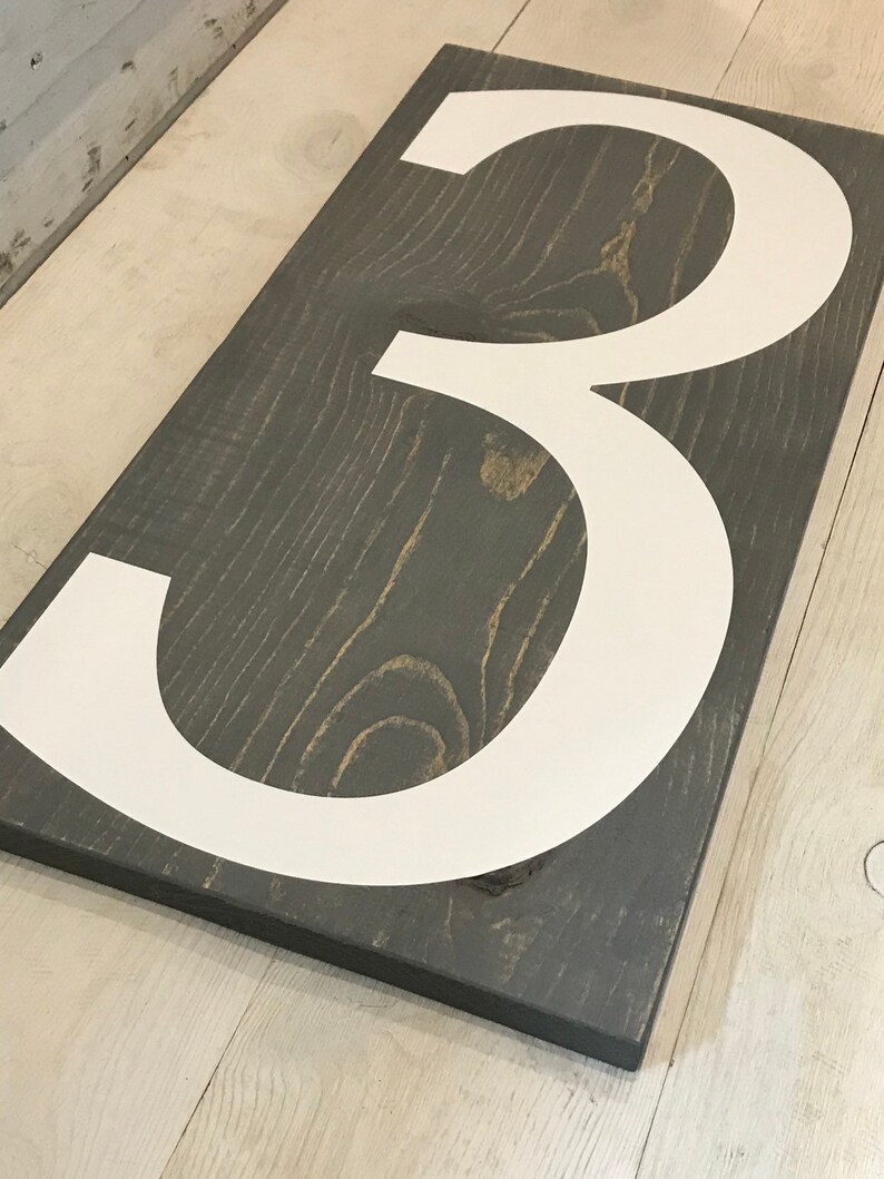 Large Number Sign L Wooden Number Sign L Party of Sign L - Etsy