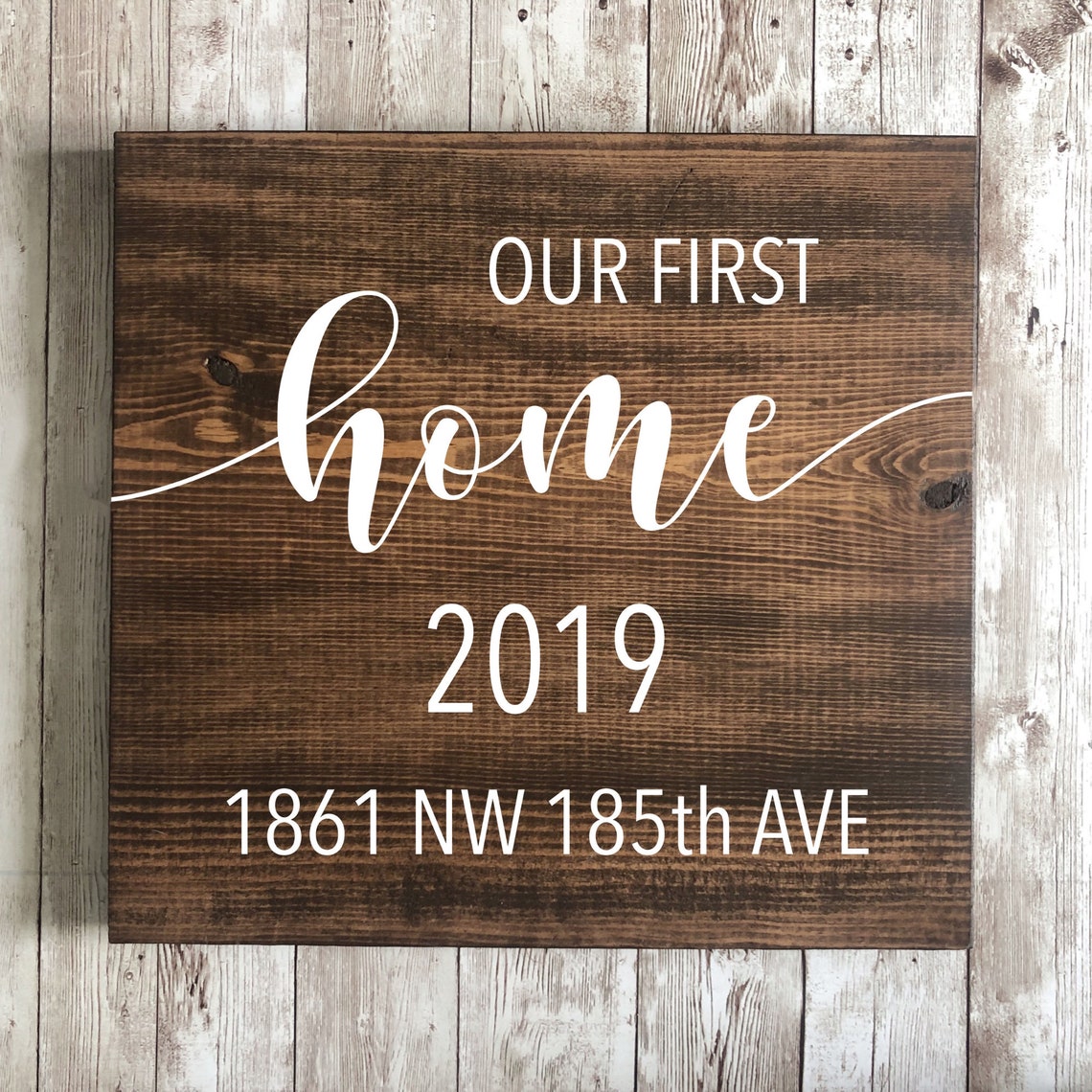 Our First Home Sign L Established Sign L New Home Sign L - Etsy