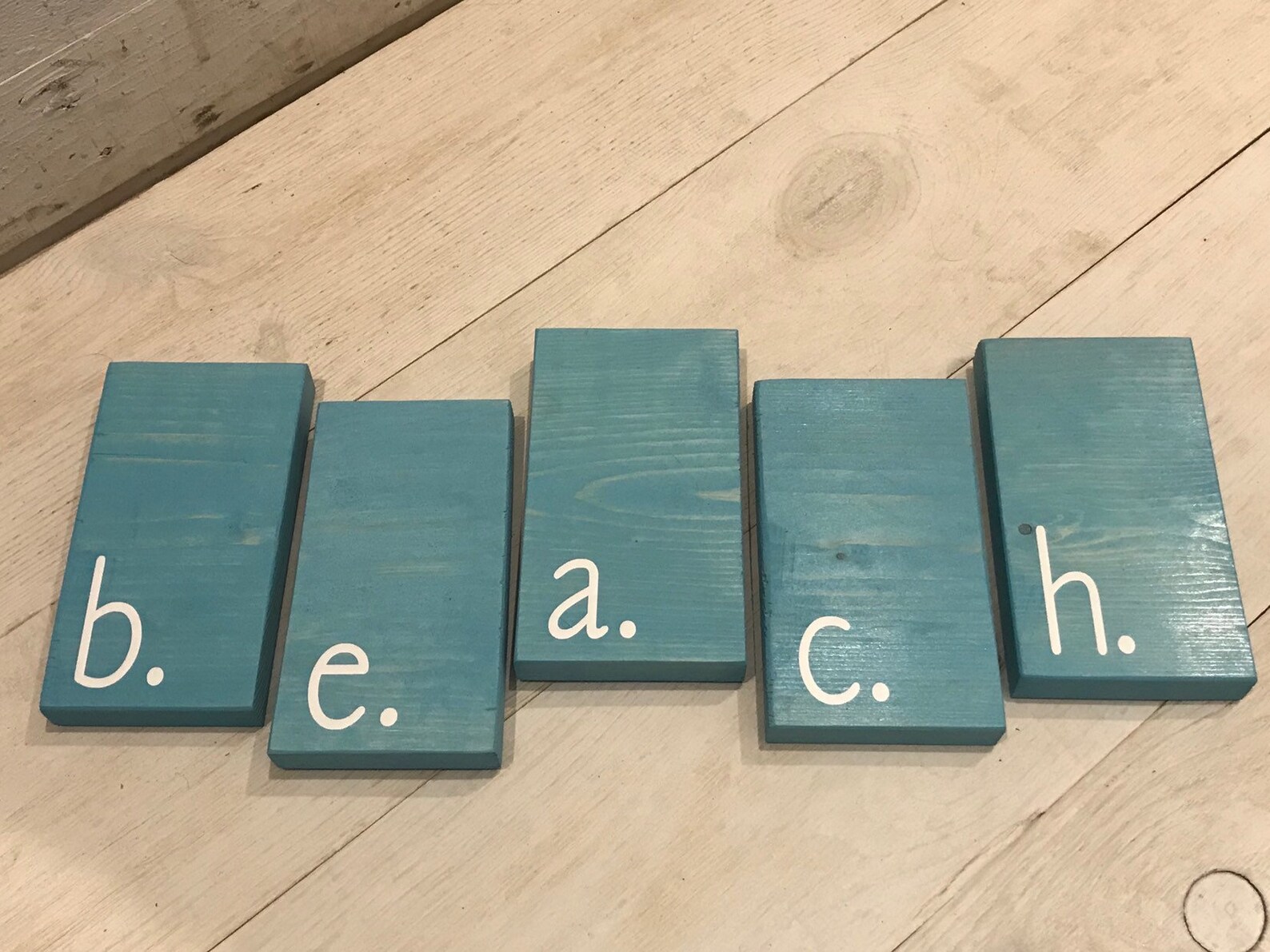 Beach Sign Beach Decor Beach Letters Scrabble Tiles Wall | Etsy