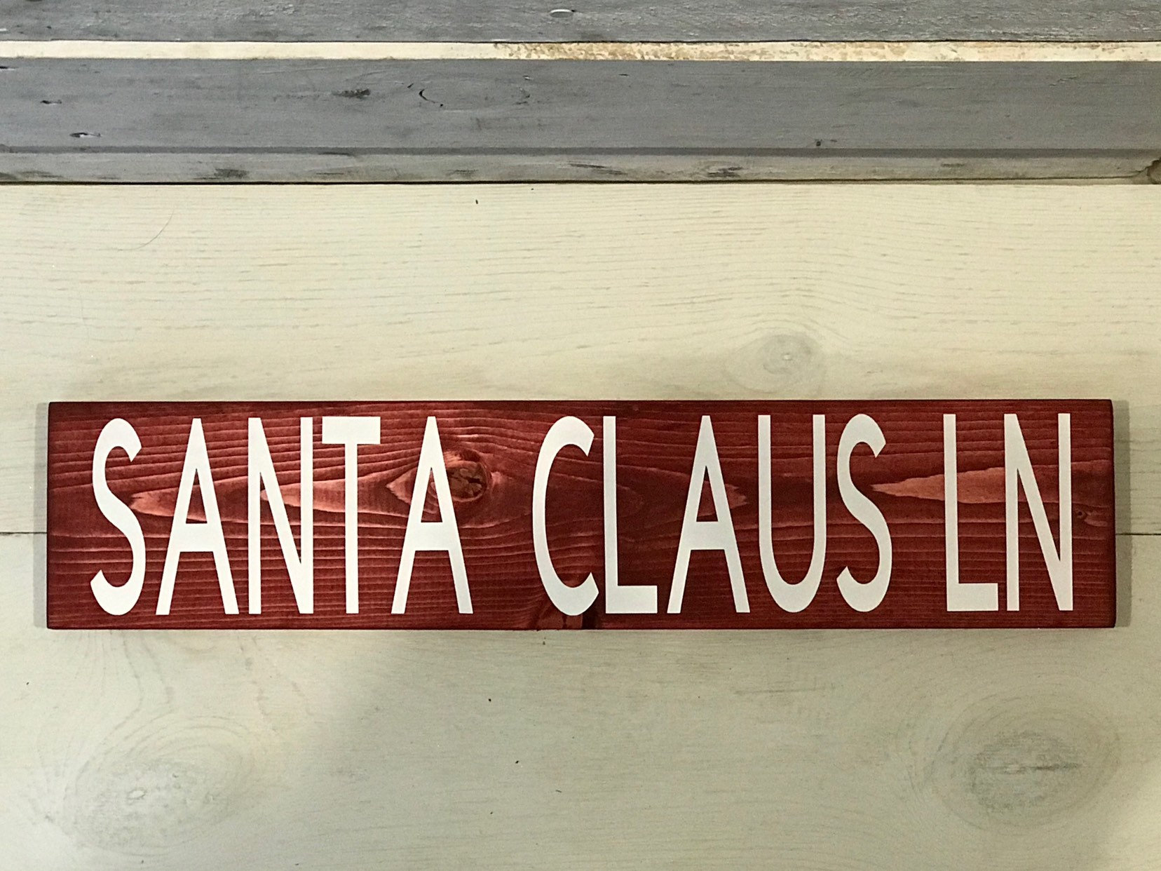 Santa Claus Lane Sign L Santa Sign L Christmas Sign L - Etsy