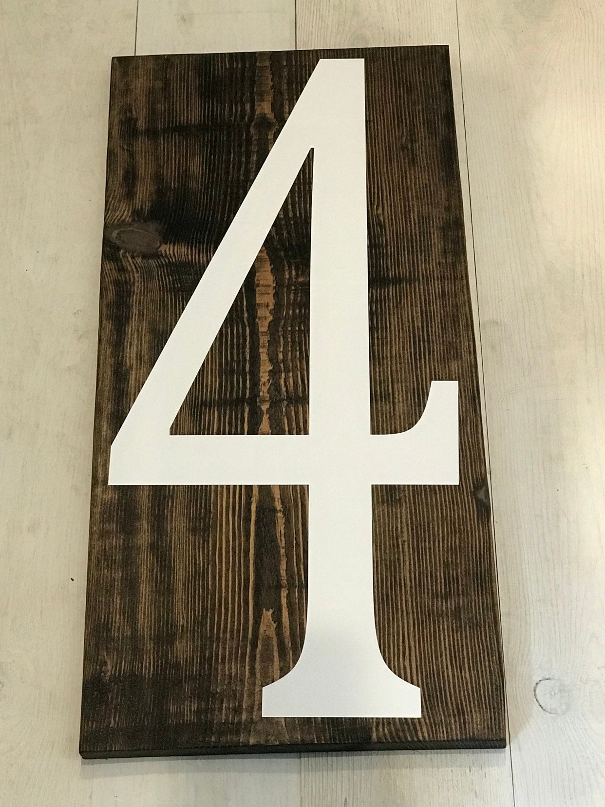 Large Number Sign L Wooden Number Sign L Party of Sign L | Etsy