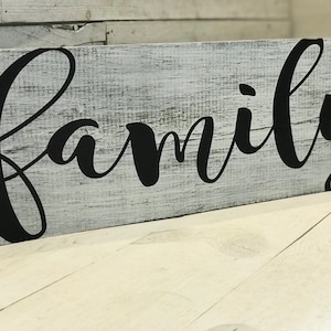 Family Sign L Family Sign Wood L Family L Mantel Sign L Rustic Family ...