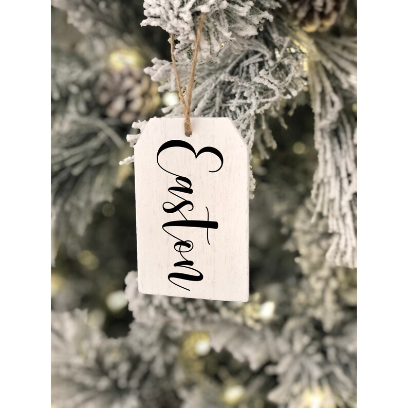 Custom Stocking Tags Custom Vinyl Name Tag Gift Tag - Etsy
