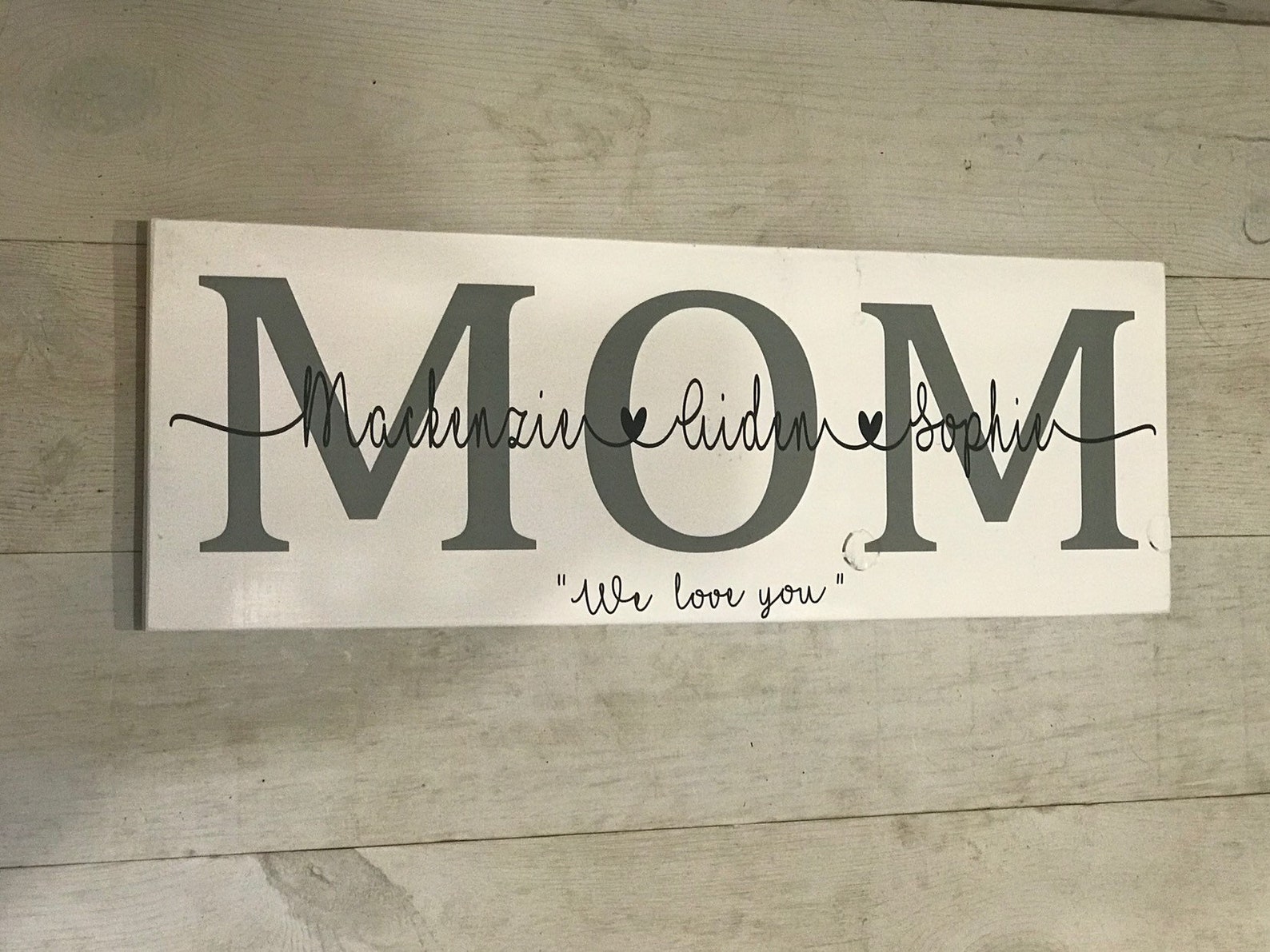 Fathers Day Gift Dad Sign Wooden Dad Sign Dad and Kids - Etsy