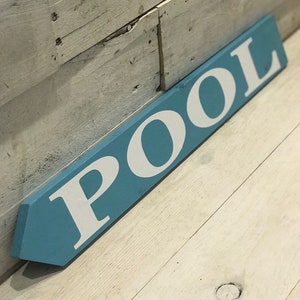 Pool Sign | Directional Sign | Beach Arrow Sign | Directional Arrow ...