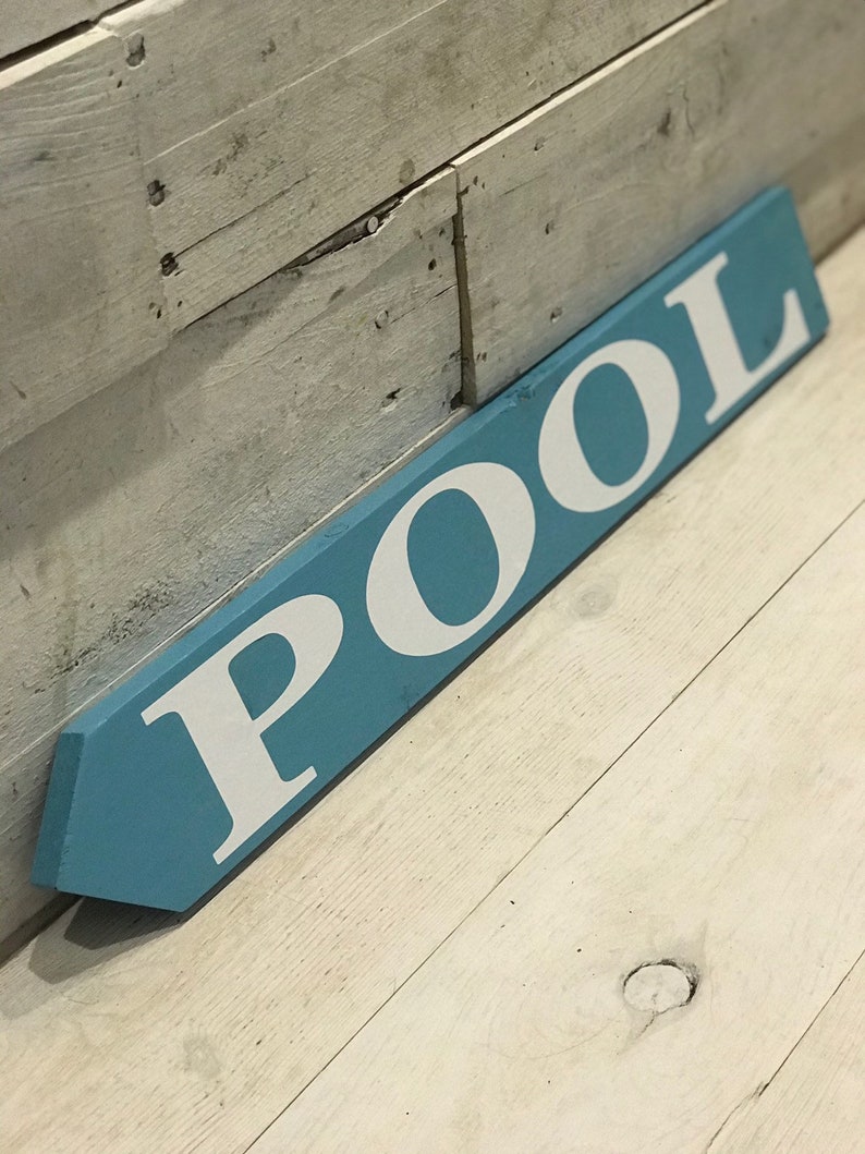 Pool Sign Directional Sign Beach Arrow Sign Directional - Etsy