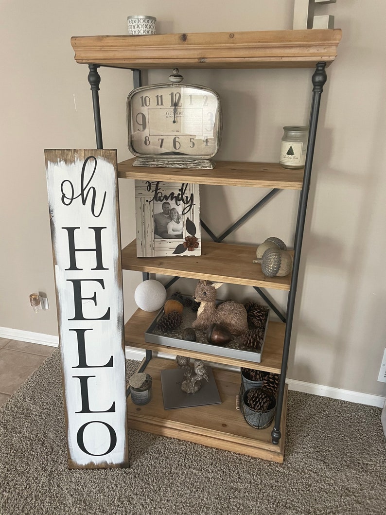 Oh Hello Porch Sign Welcome Sign Farmhouse Porch Decor | Etsy