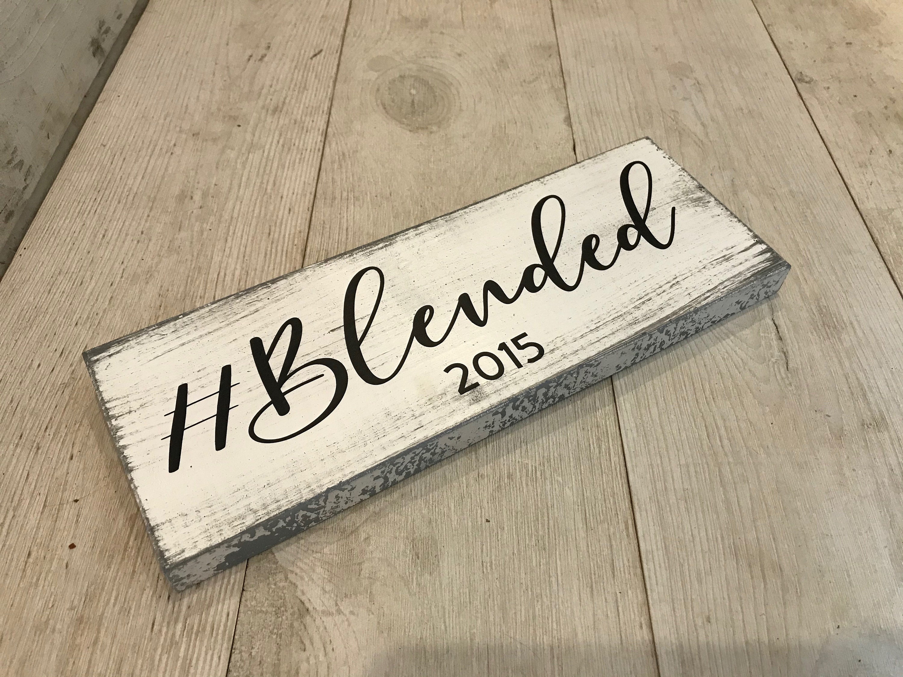 Blended Sign L Blended Family Wedding Gift L Rustic Home Decor - Etsy