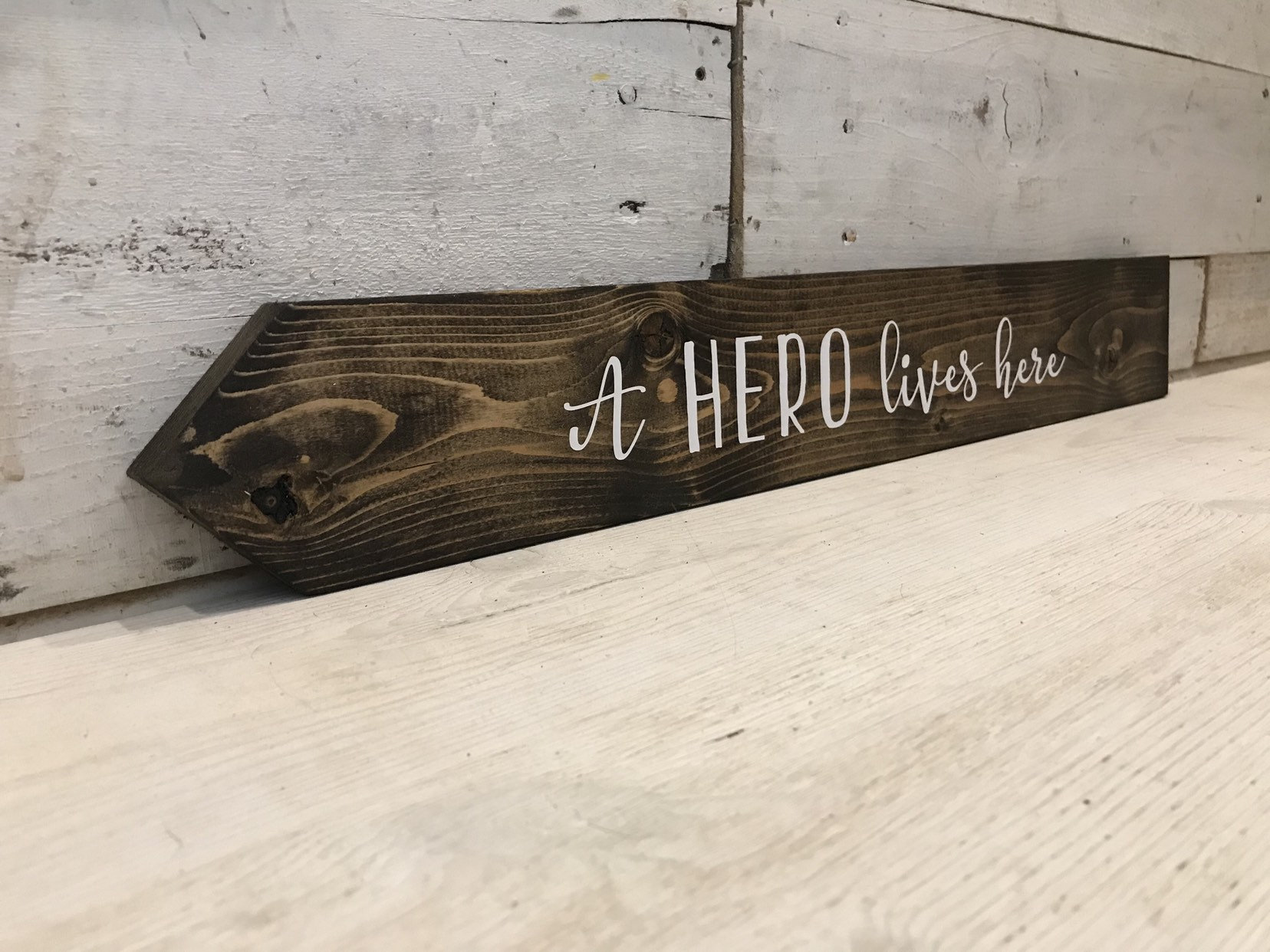 A Hero Lives Here Sign Hero Sign Nurse Sign Essential | Etsy