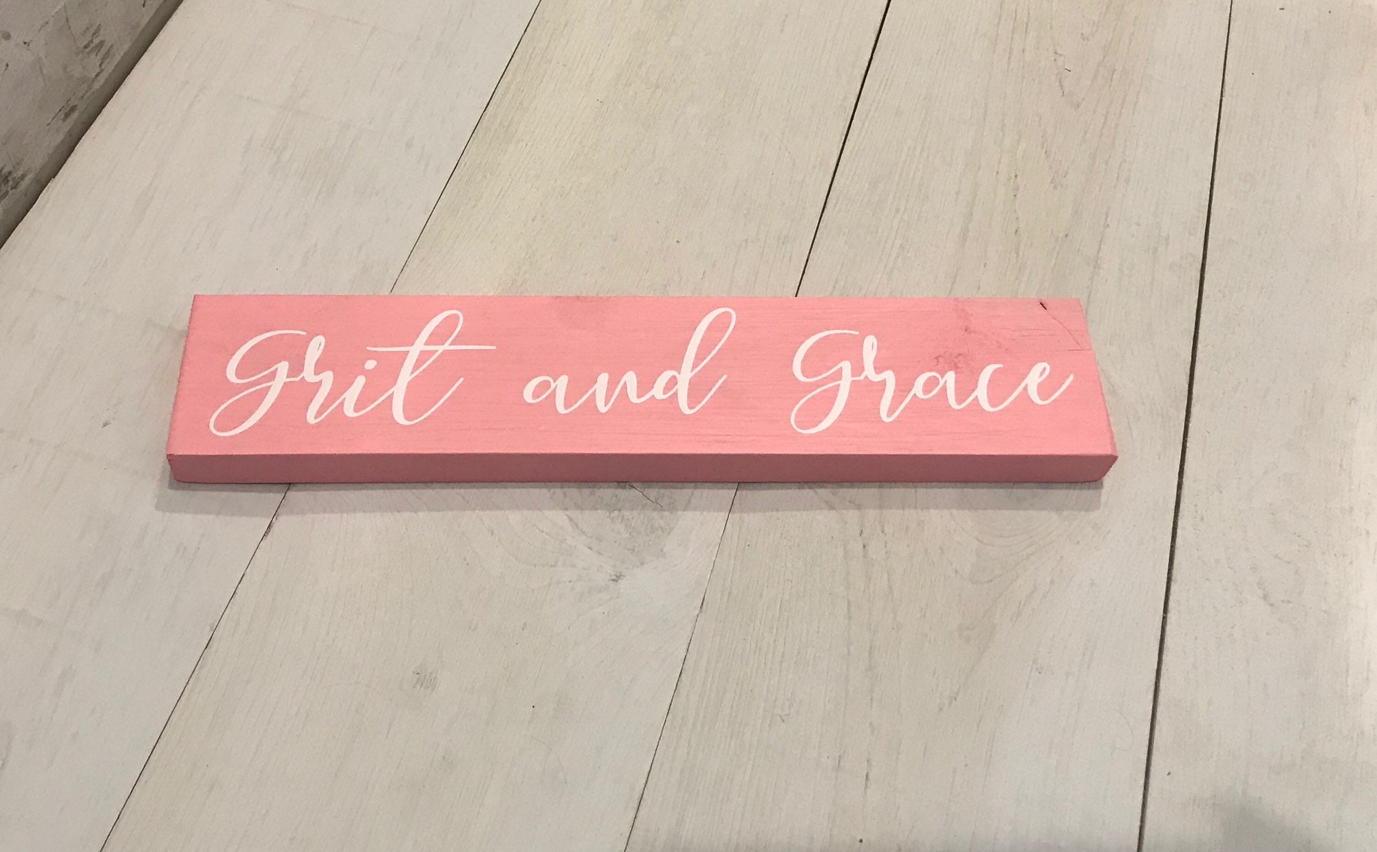 Grit and Grace Sign Little Wooden Sign Wood Sign Quote | Etsy