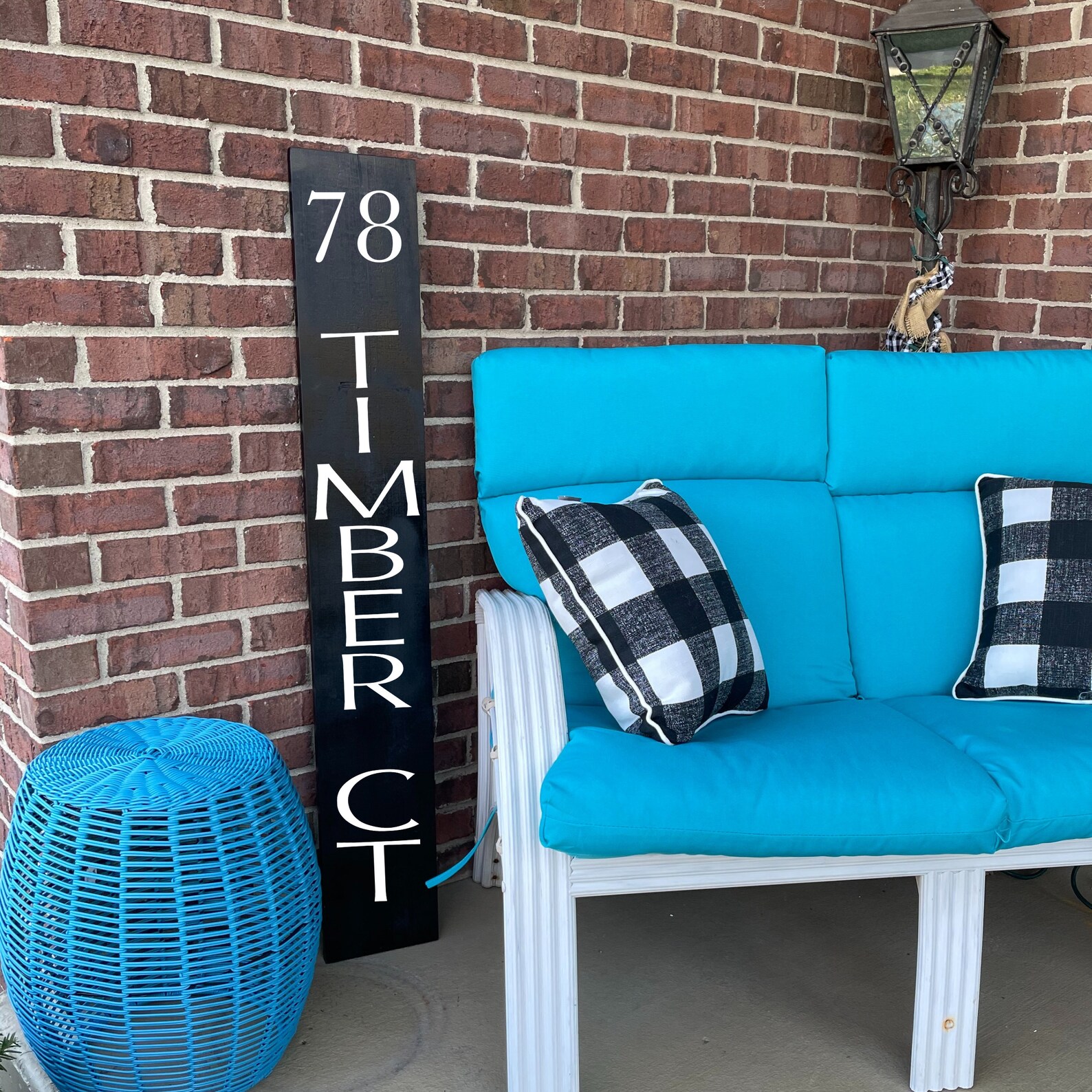 Welcome Sign Address Sign House Number Sign Vertical - Etsy