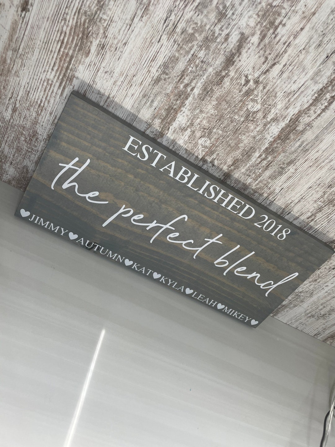 The Perfect Blend | Family Sign | Blended Family Sign | Wedding Gift ...