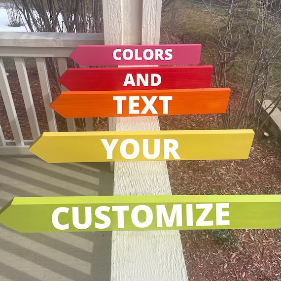 Directional Signs Destination Signs Yard Destination Signs - Etsy