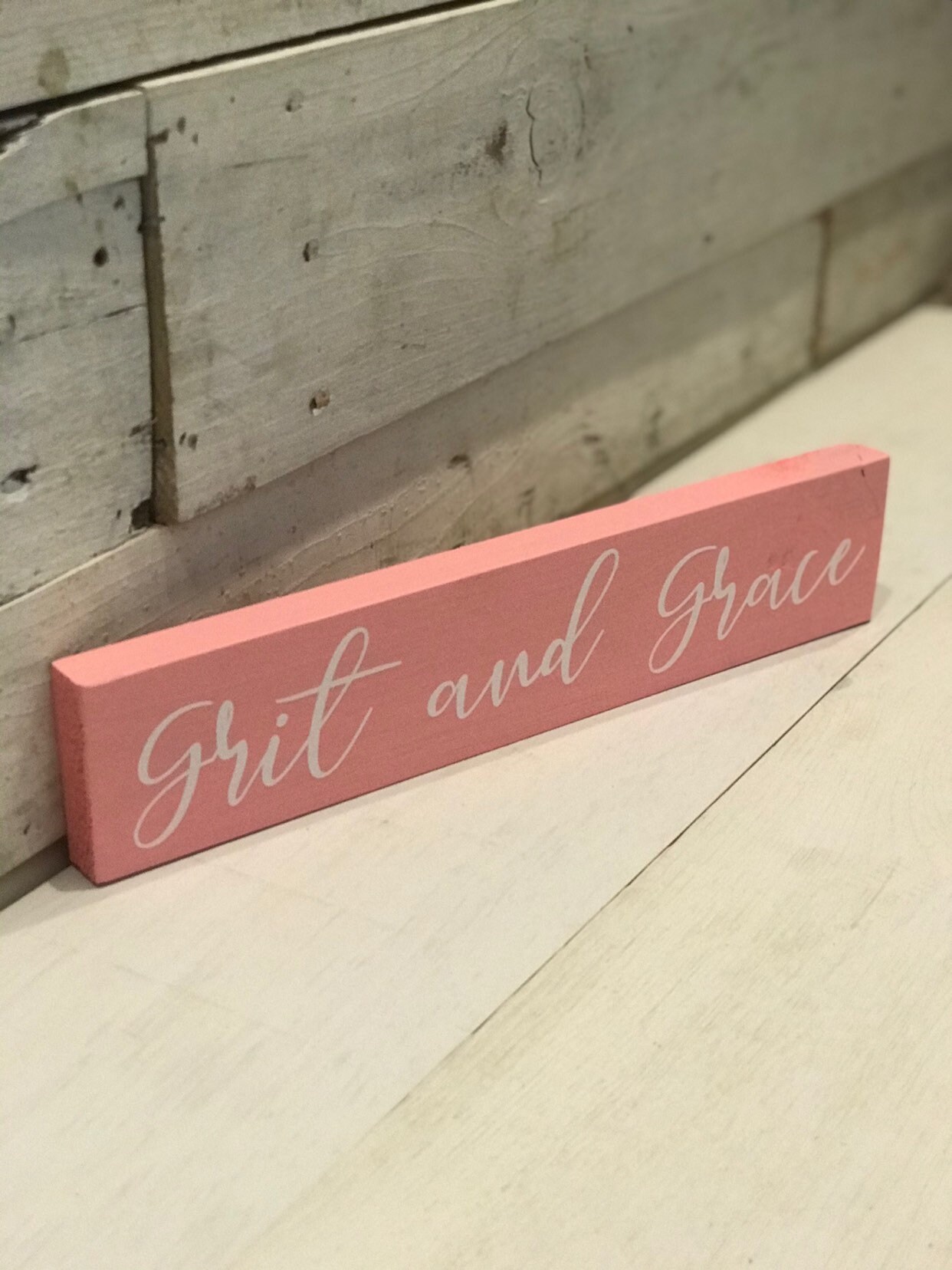 Grit and Grace Sign Little Wooden Sign Wood Sign Quote | Etsy