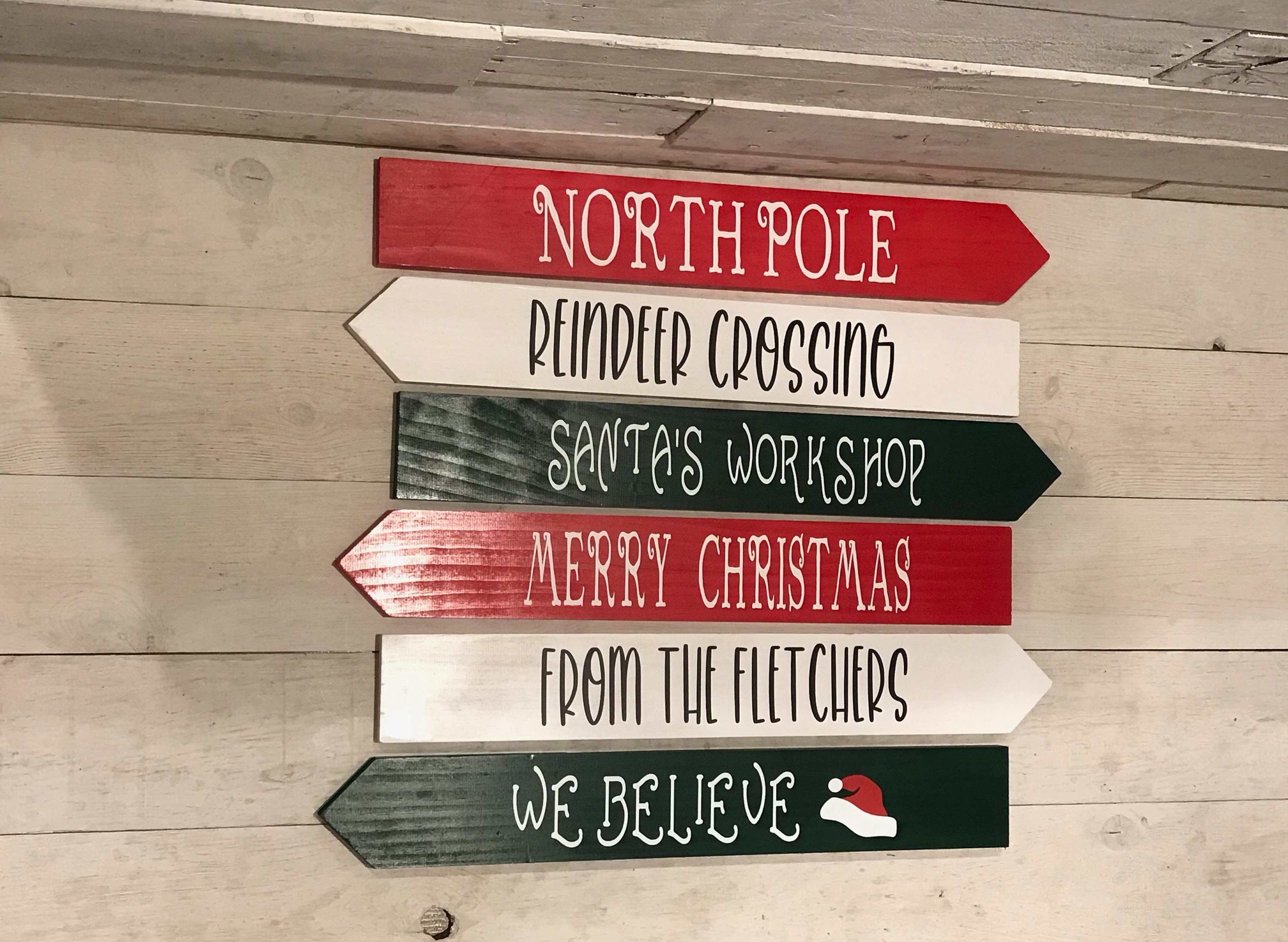 Christmas Directional Signs Christmas Destination Signs | Etsy