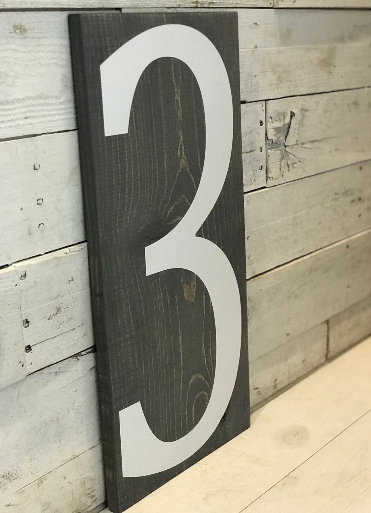 Large Number Sign L Wooden Number Sign L Party of Sign L | Etsy