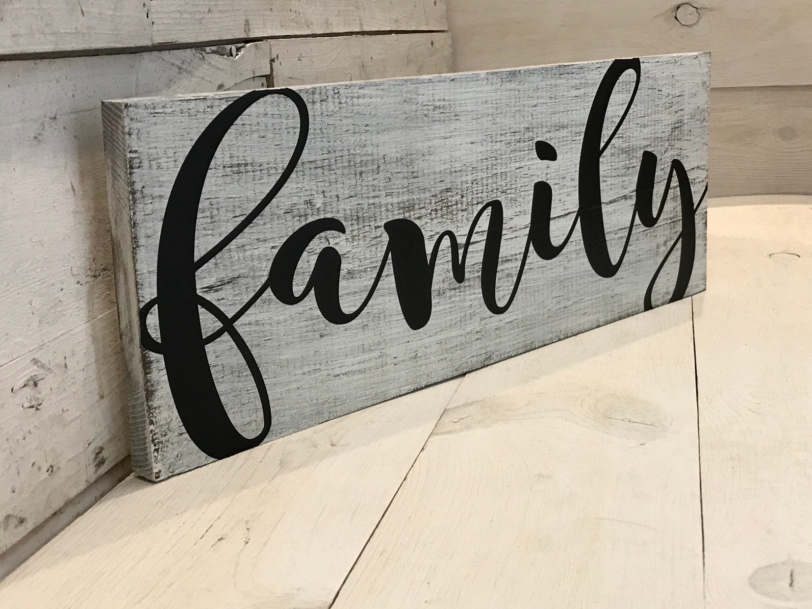 Family Sign l Family Sign Wood l Family l Mantel Sign l Rustic | Etsy