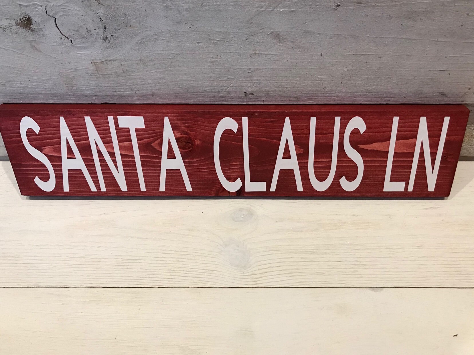 Santa Claus Lane Sign L Santa Sign L Christmas Sign L - Etsy