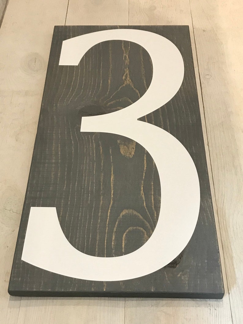 Large Number Sign L Wooden Number Sign L Party of Sign L - Etsy