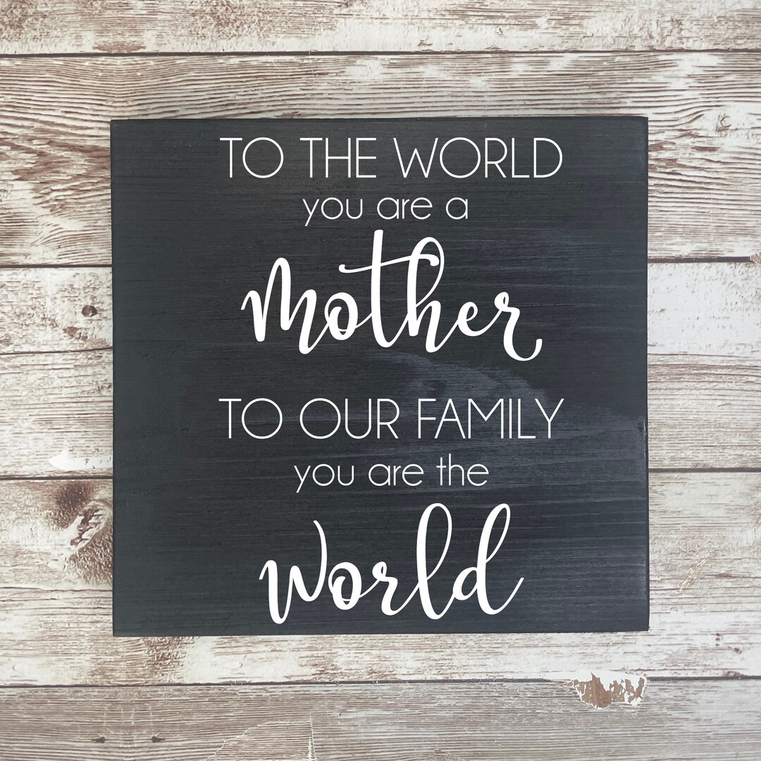 Gift for Mom Mom Signs Mothers Day Gift to the World You Are a Mother ...