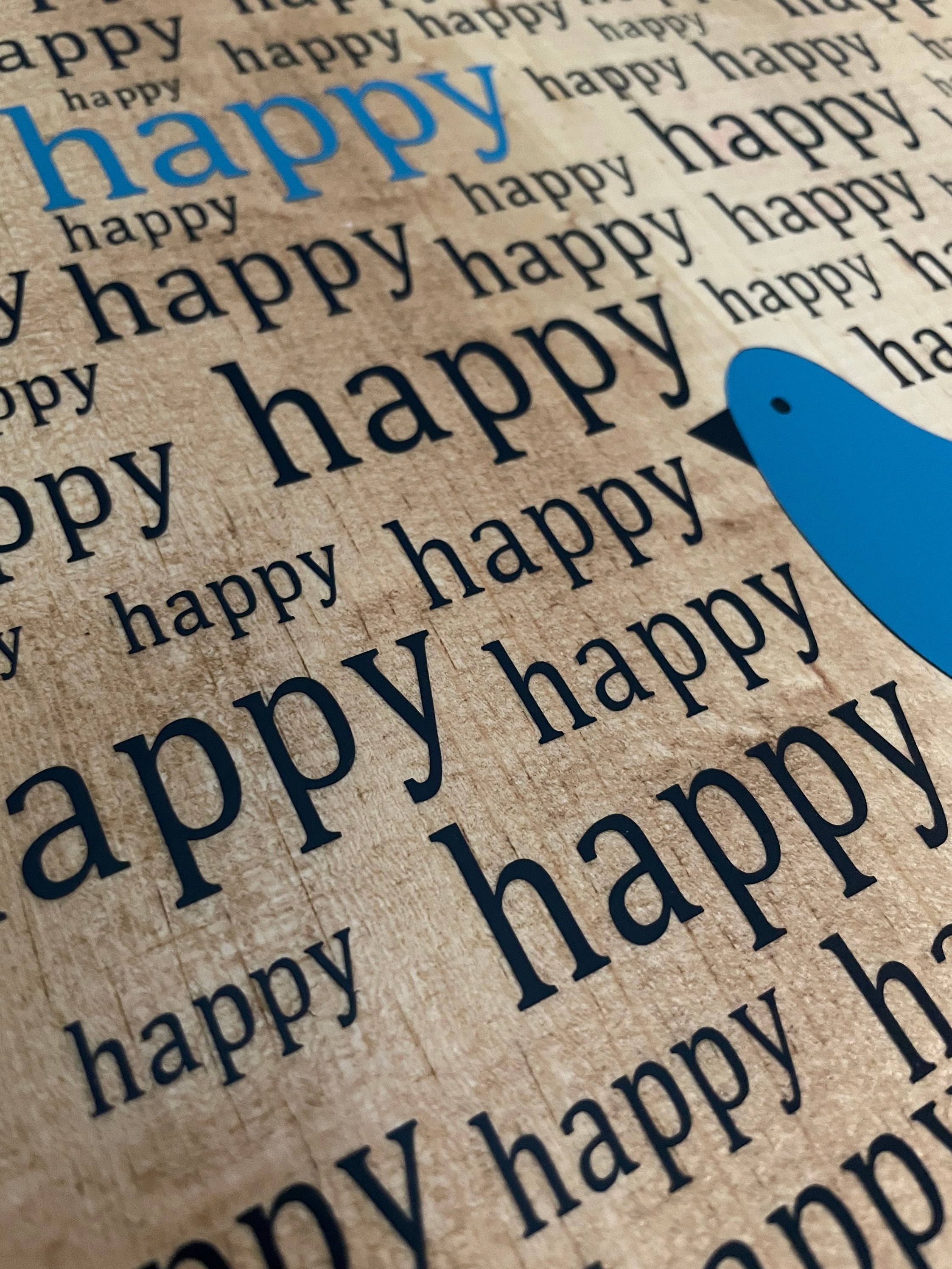 Happy Sign Happy Word Art Happy Sign With Custom Color Word - Etsy