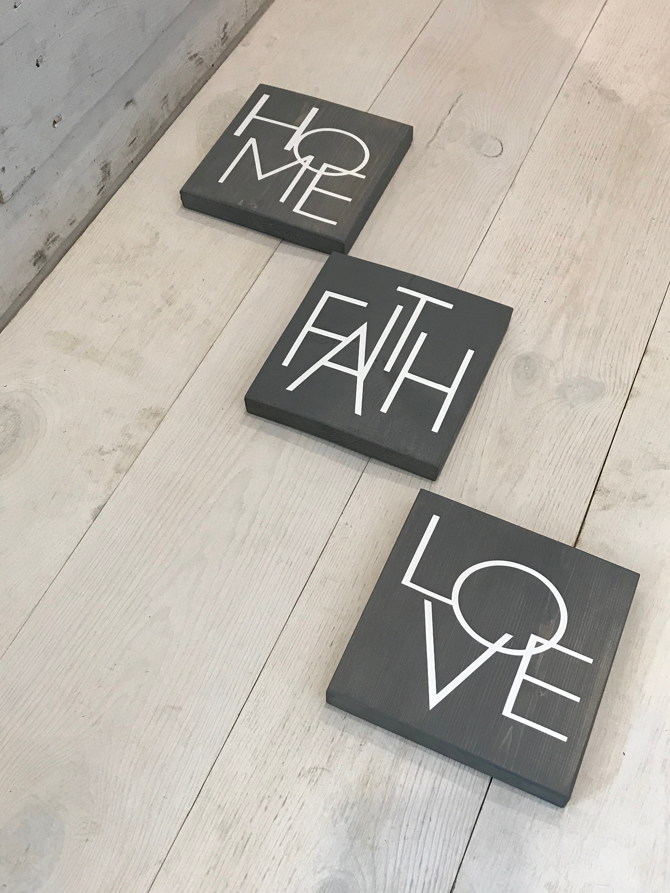 Love Home Faith Sign L Scrabble Tiles Wall Art L Gallery Wall | Etsy