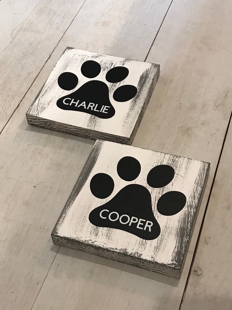 Scrabble Tiles Wall Art Dog Signs Dog Name Signs Family - Etsy