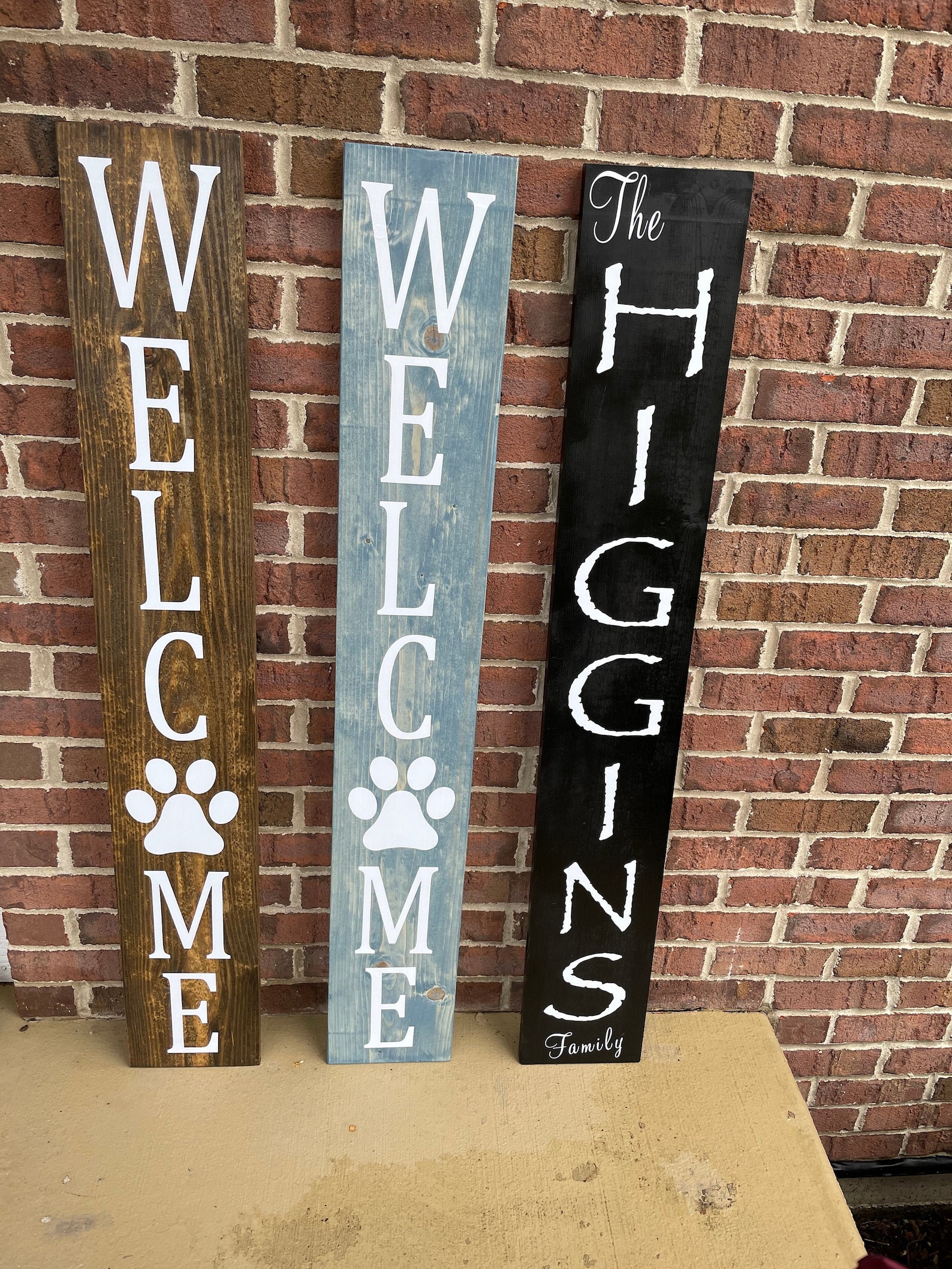 Welcome Sign | Dog Paw Sign | Dog Mom Sign | Porch Sign | Welcome Sign ...