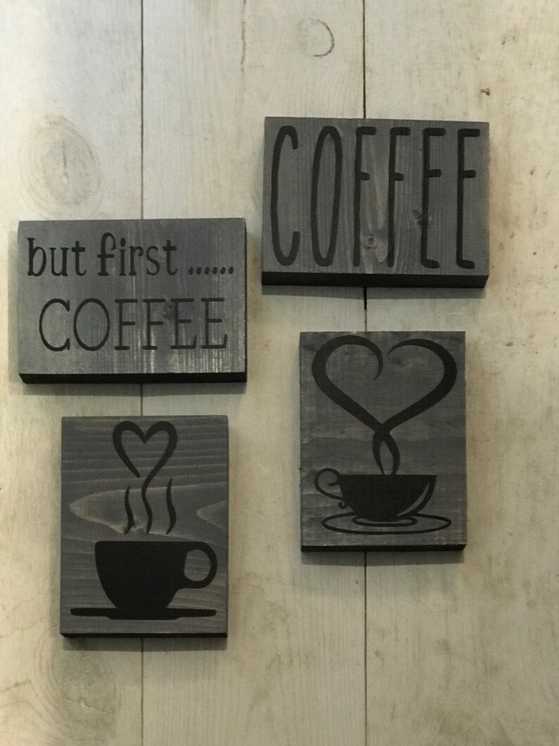 Coffee Signs Coffee Bar Signs L Kitchen Signs L Office Break - Etsy