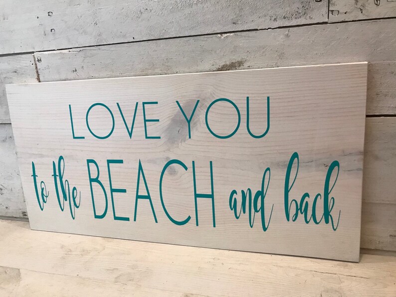Beach Sign Love You to the Beach and Back Sign Beach Decor - Etsy