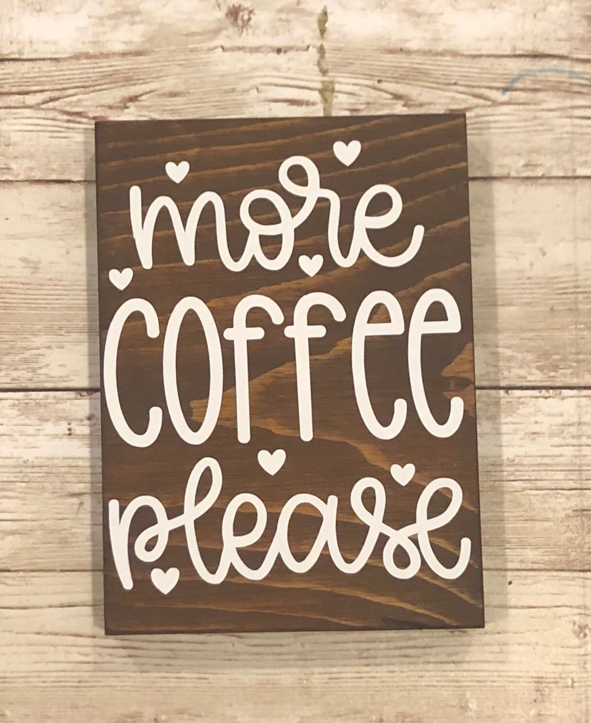 Coffee Sign L More Coffee Please L Coffee Lover L Wooden - Etsy