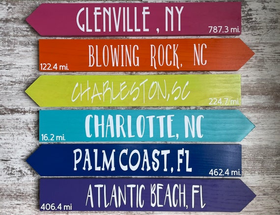 Directional Signs Destination Signs Arrow Sign Yard - Etsy