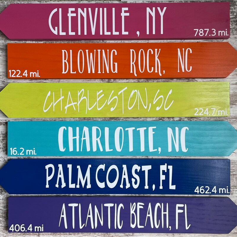 Mileage Signs - Etsy