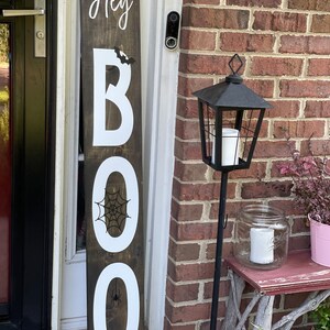 Hey Boo Welcome Sign Large Porch Sign Welcome Sign Front Door Sign ...