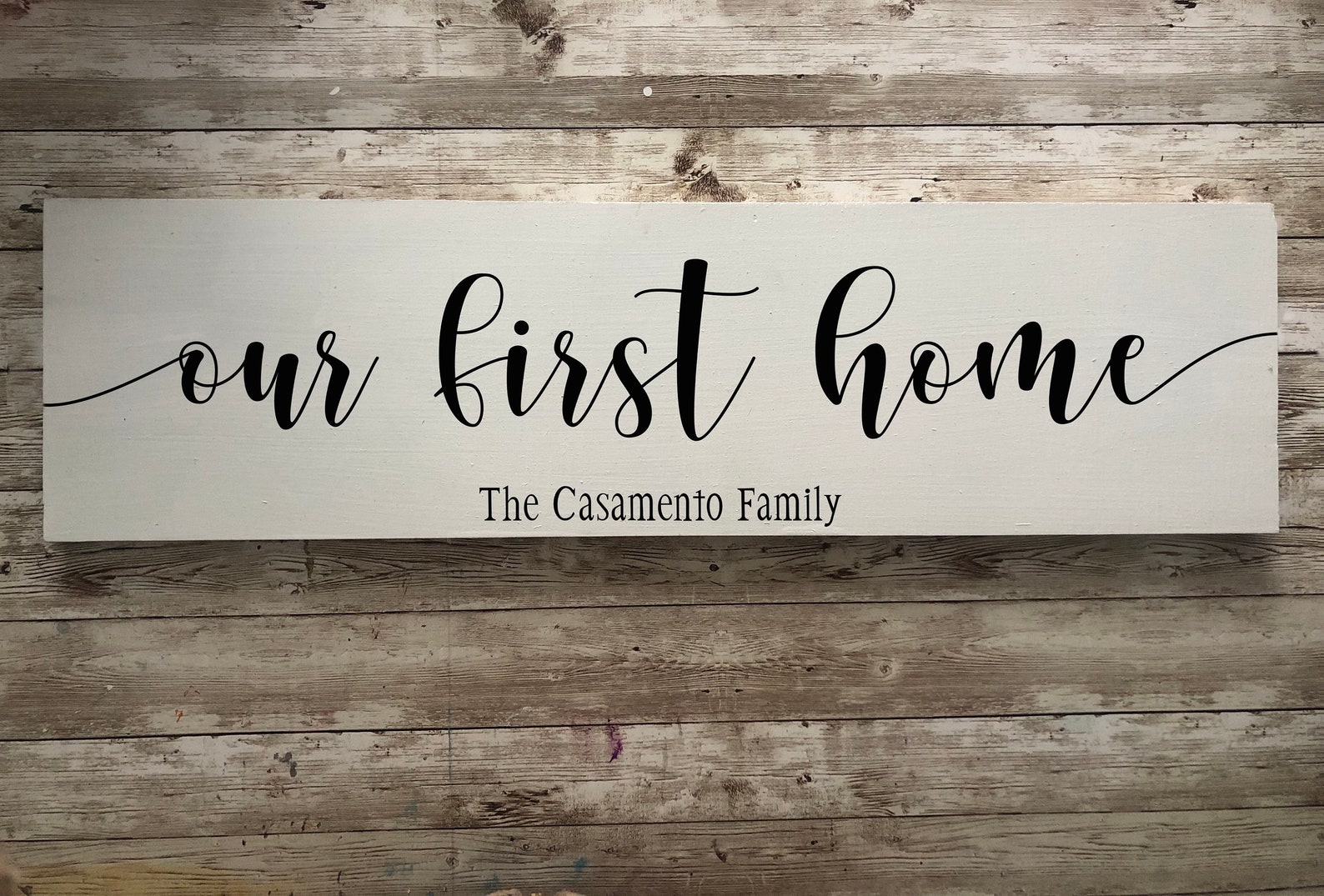 Our First Home Sign New Home Gift Established Sign - Etsy
