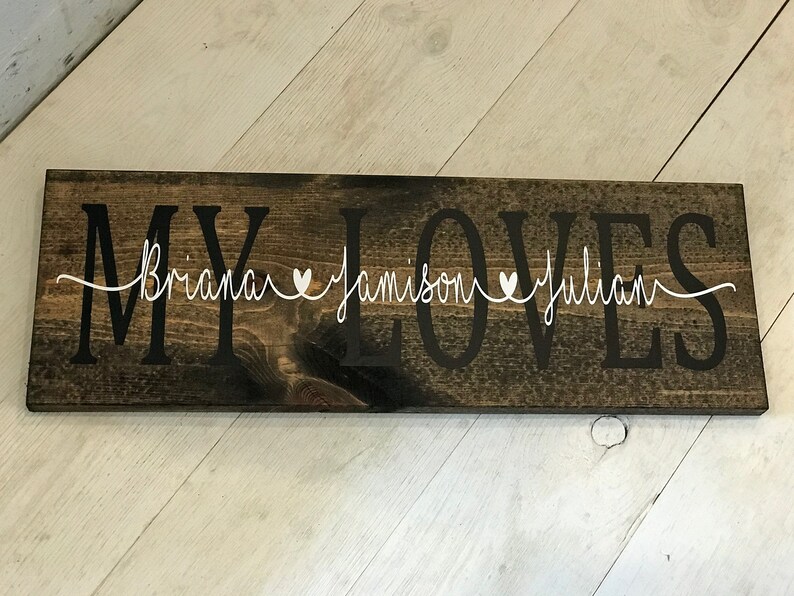 New Home Sign L My Loves Sign L Personalized Name Sign L Gift - Etsy
