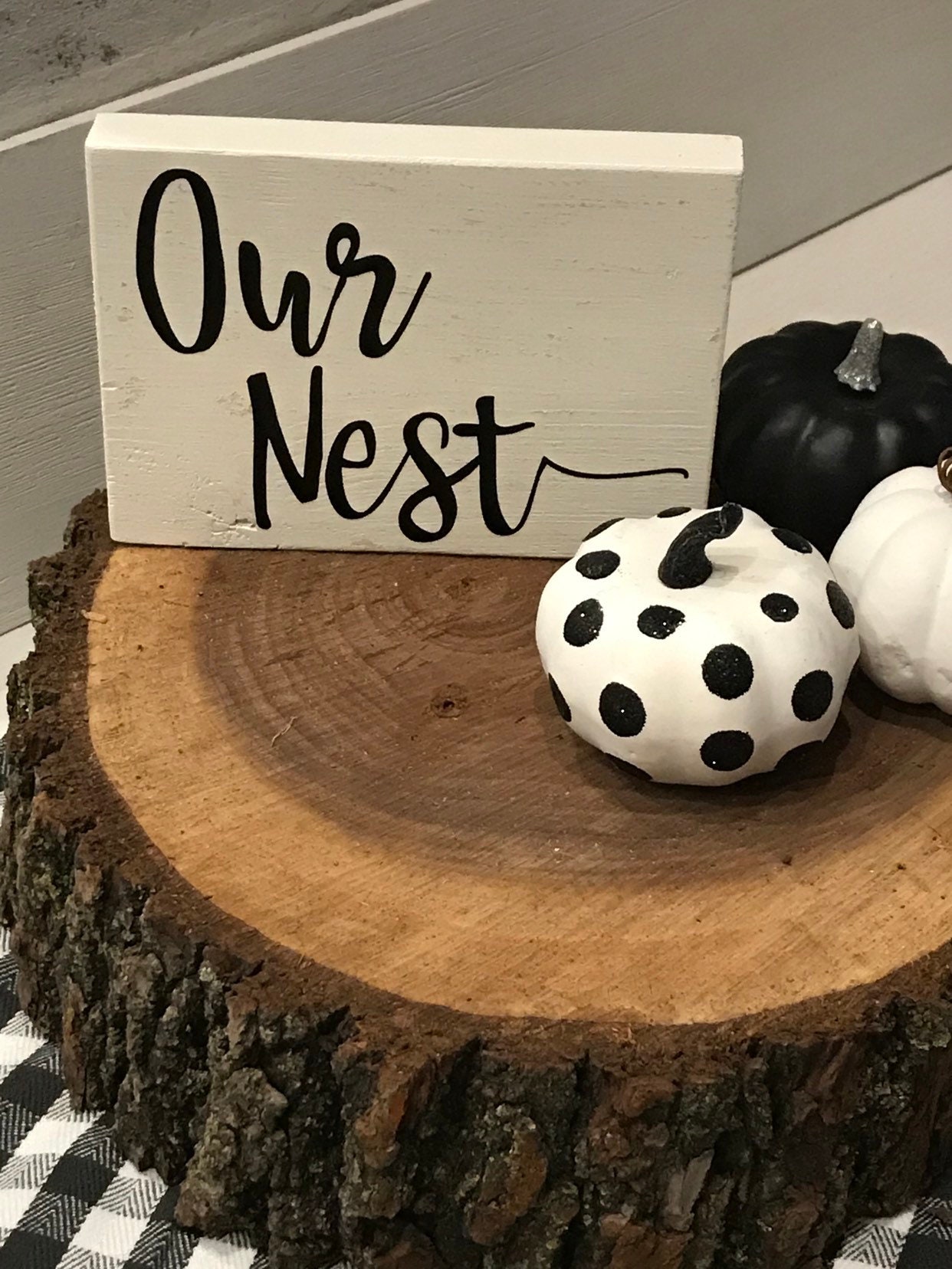 Our Nest Sign L Family Sign L Our Nest Shelf Sitter L | Etsy