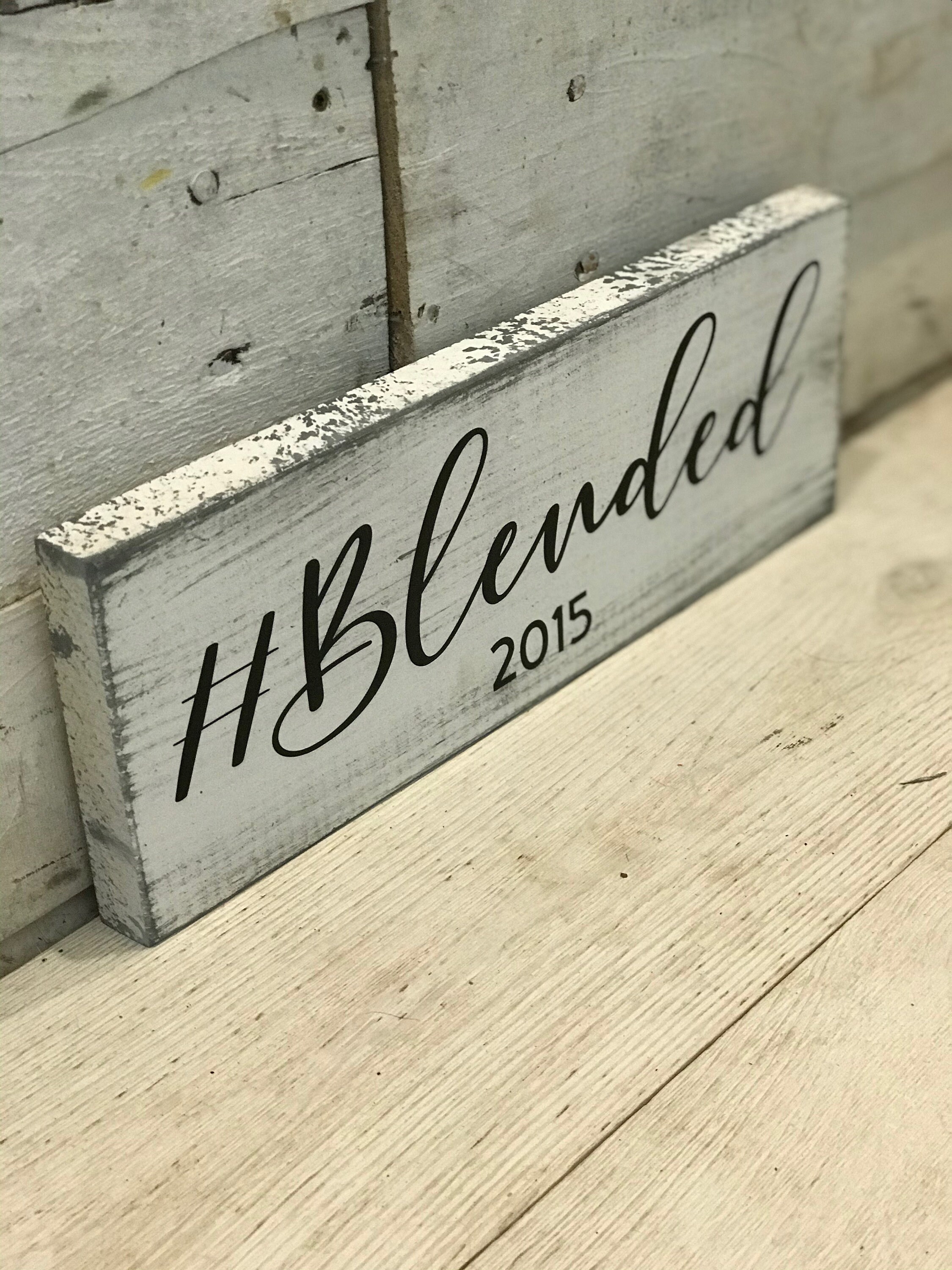 Blended Sign L Blended Family Wedding Gift L Rustic Home Decor - Etsy