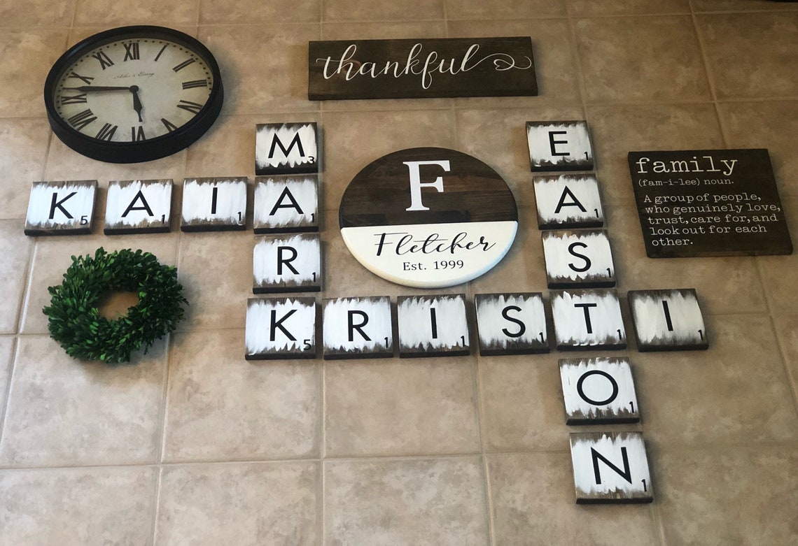 Large Scrabble Tiles L 3.5 Scrabble Letters L Scrabble | Etsy