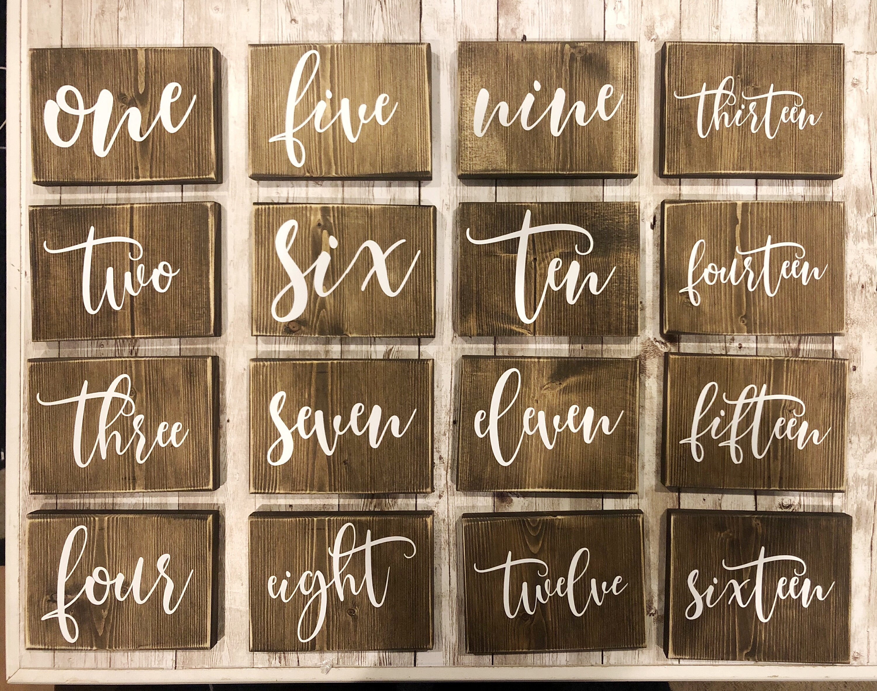 Table Numbers L Wooden Table Numbers L Wedding Table Numbers L - Etsy